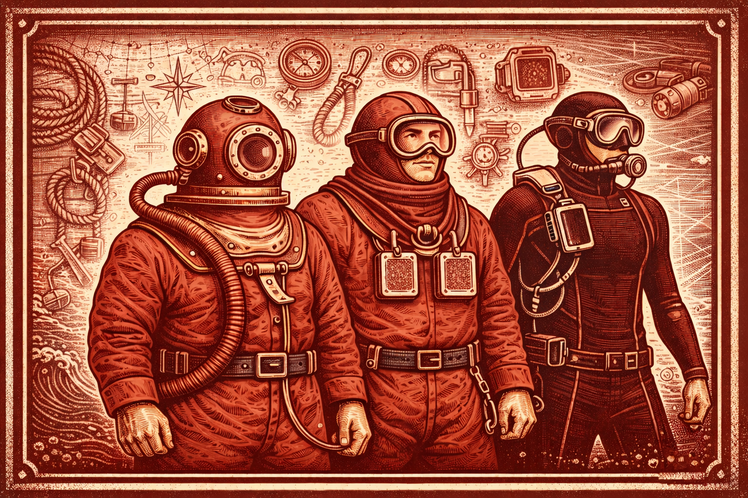The Evolution of Diving Apparel: From Basic to Purpose-Built – Sons of ...